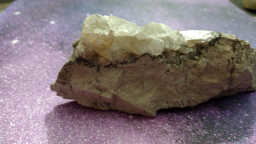 Ohio Calcite in Limestone With Micro Druzy/5 Inches/7.9 Oz/ Rough ...