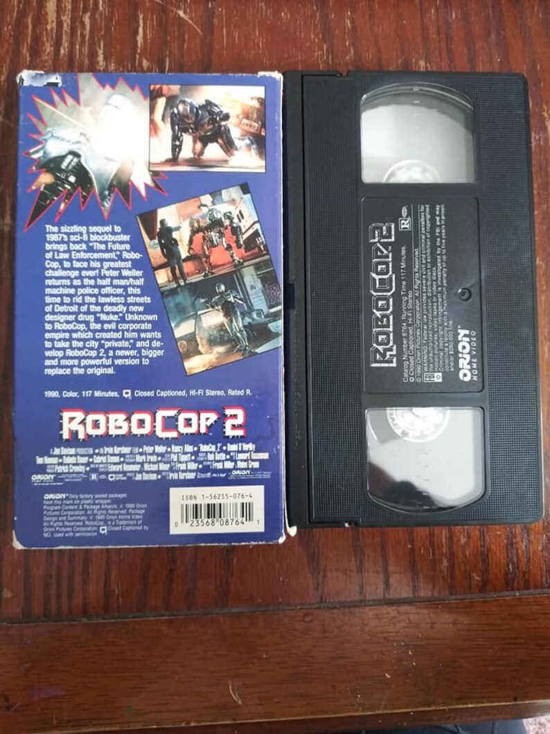 Robocop 2 Vhs/orion Home Video/1990/science Fiction Vhs//scifi - Etsy