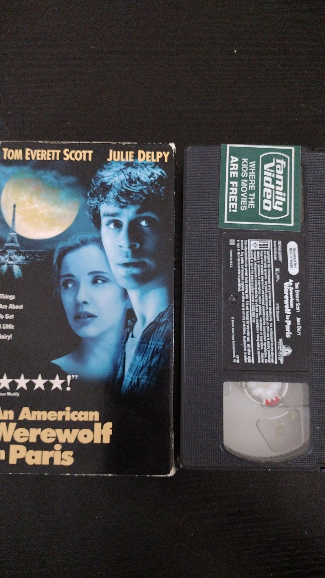 An American Werewolf in Paris Vhs/90s Horror/ Cult Classic/ Horror Vhs ...