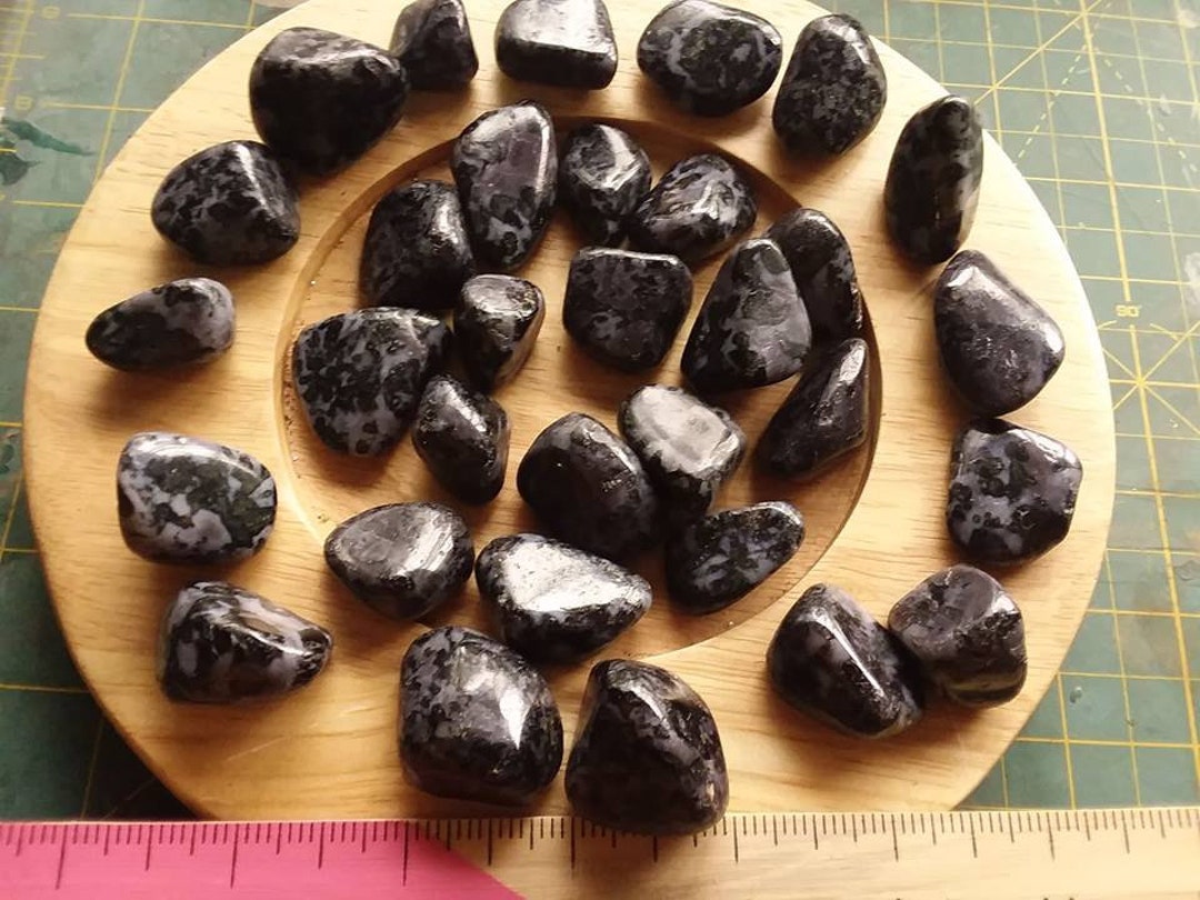 Tumbled Indigo Gabbro//merlinite//price per Piece//1 Inch Pieces ...