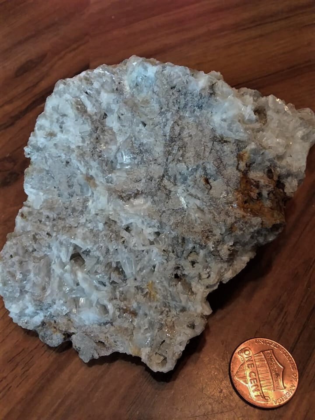 Large ohio celestite with hematite and pyrite on limestone matrix//4 in ...
