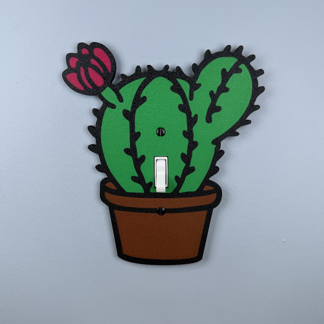 Succulent Light Switch Cover Plate | Wall Plate | Plant Lovers | Cactus ...