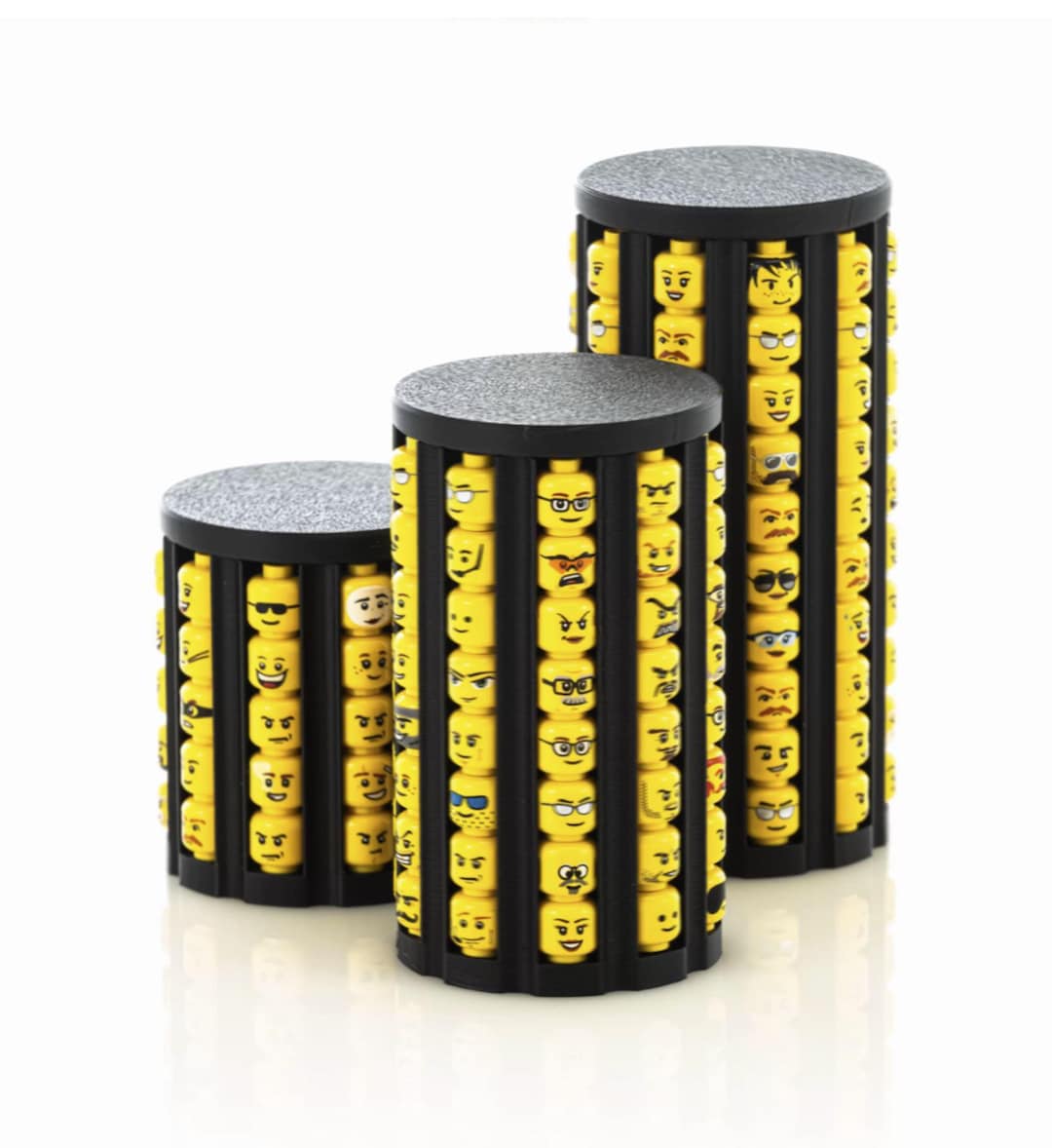 Mini Fig Head Holder. AFOLS or KFOLS. Removable Top. Extra Storage ...