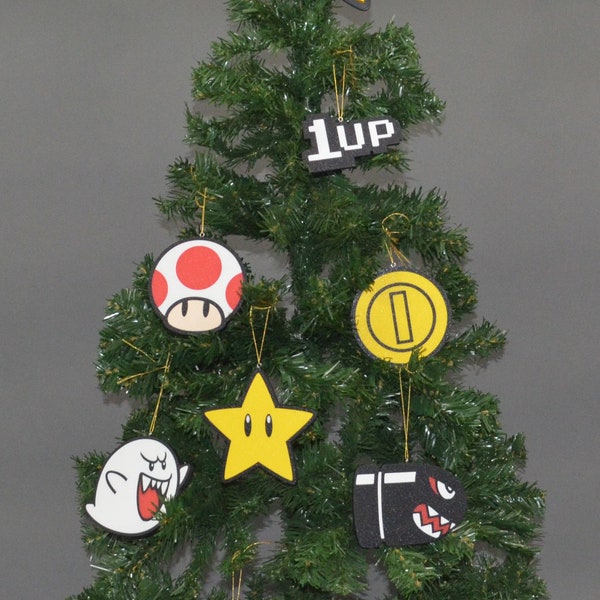 Super Mario Tree Decorations - Etsy