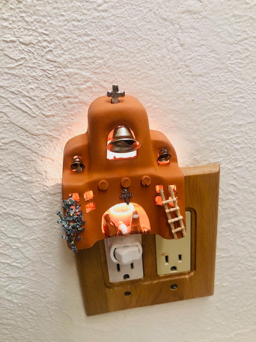 San Miguel Church Night Light-w-7w Light-unboxed - Etsy