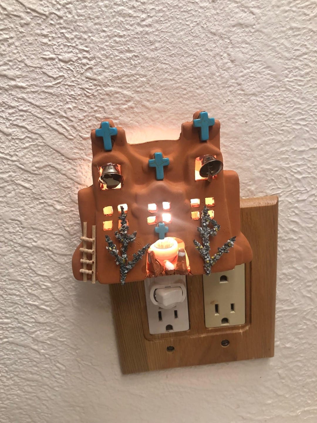3 Cross Church Nativity Night Lite-w-7w Light-unboxed - Etsy