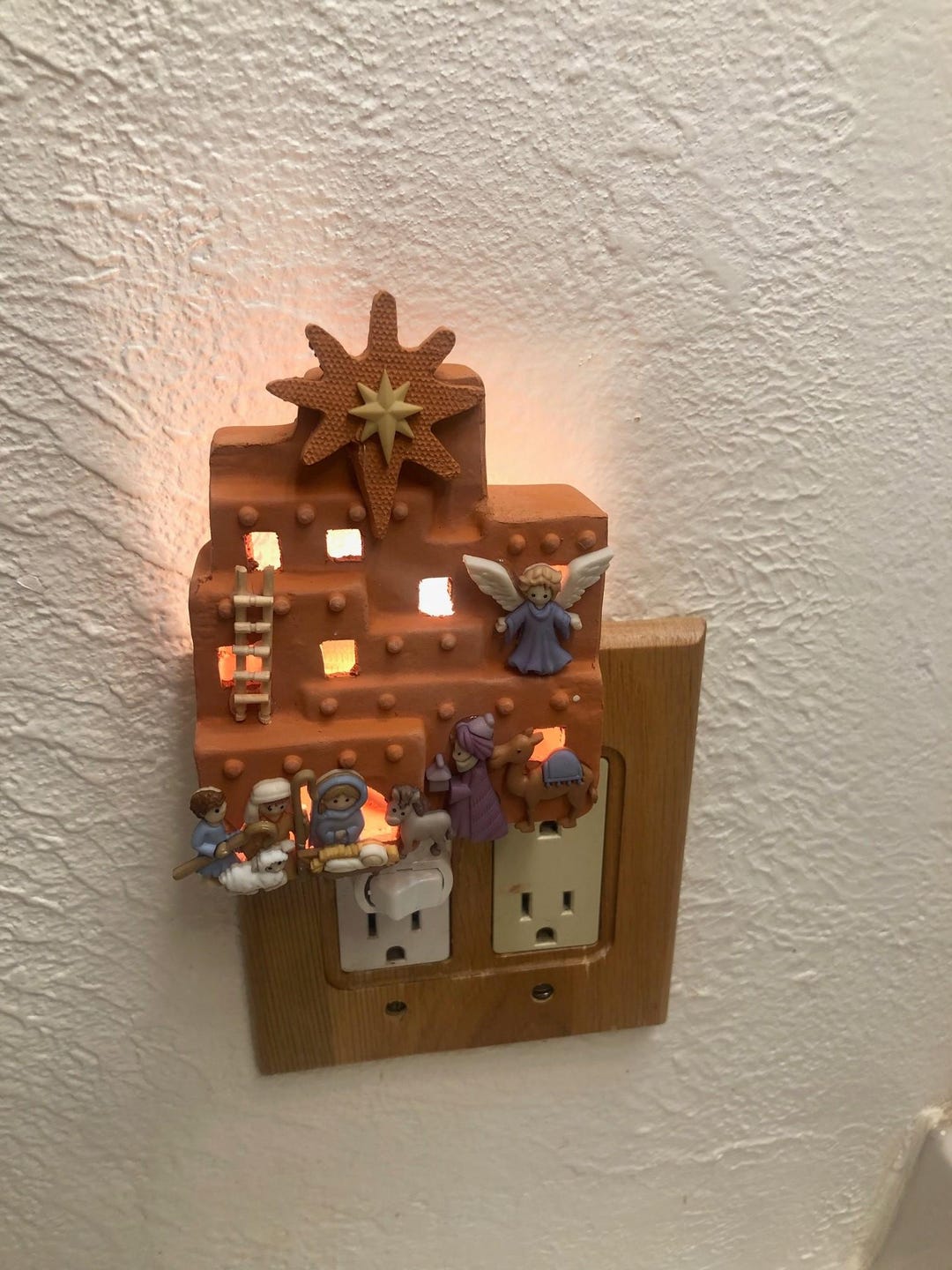 Bethlehem Nativity Night Light-w-7w White Light-unboxed - Etsy