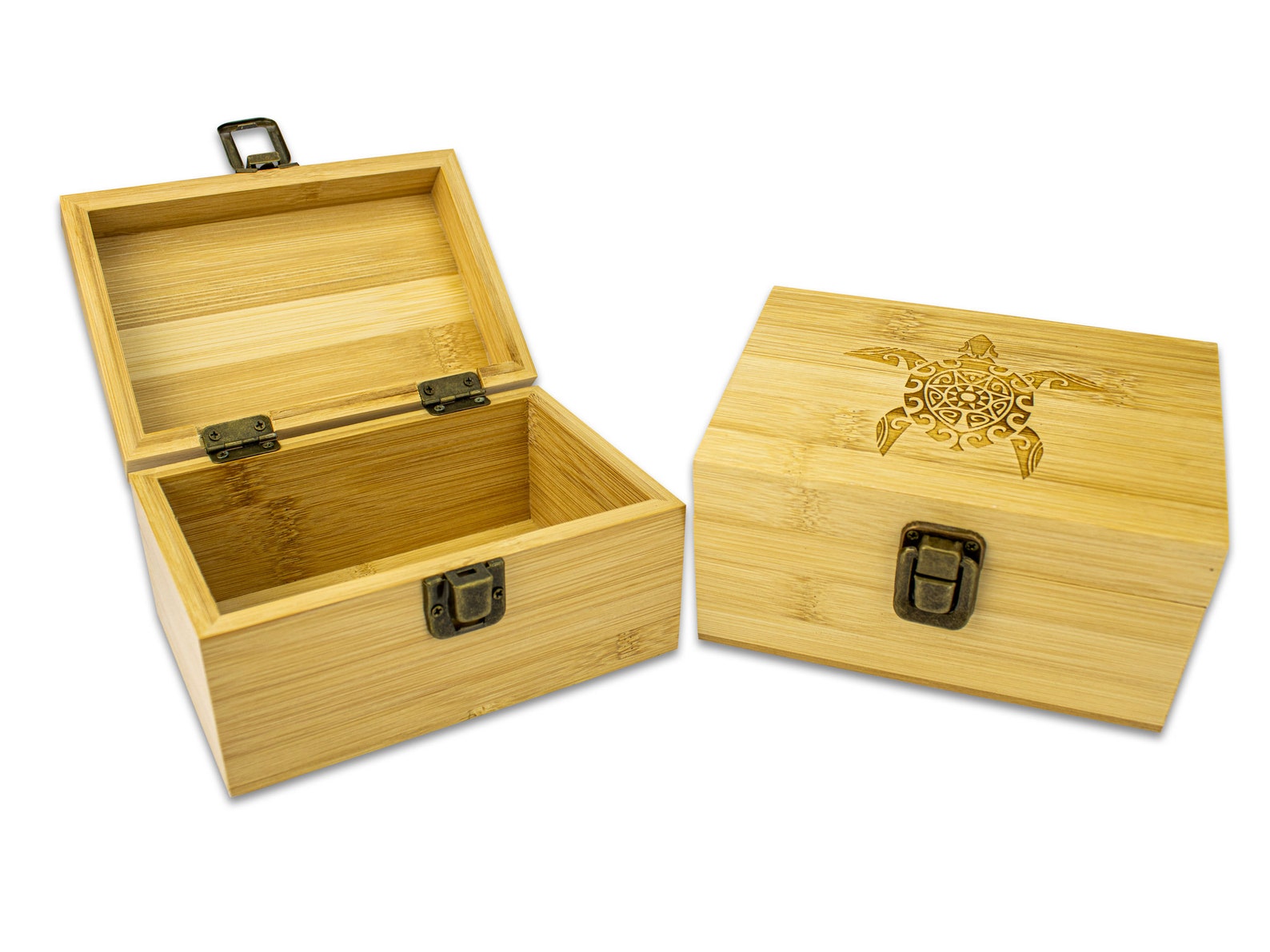 Sea Turtle Bamboo Storage Box Bundle Smell Proof Jar Rolling - Etsy