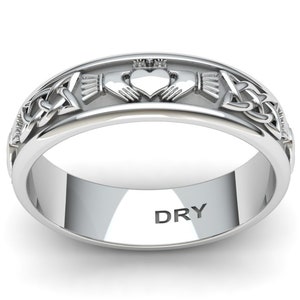 925 SILVER CLADDAGH RING | Authentic Claddagh Celtic Design | Perfect ...