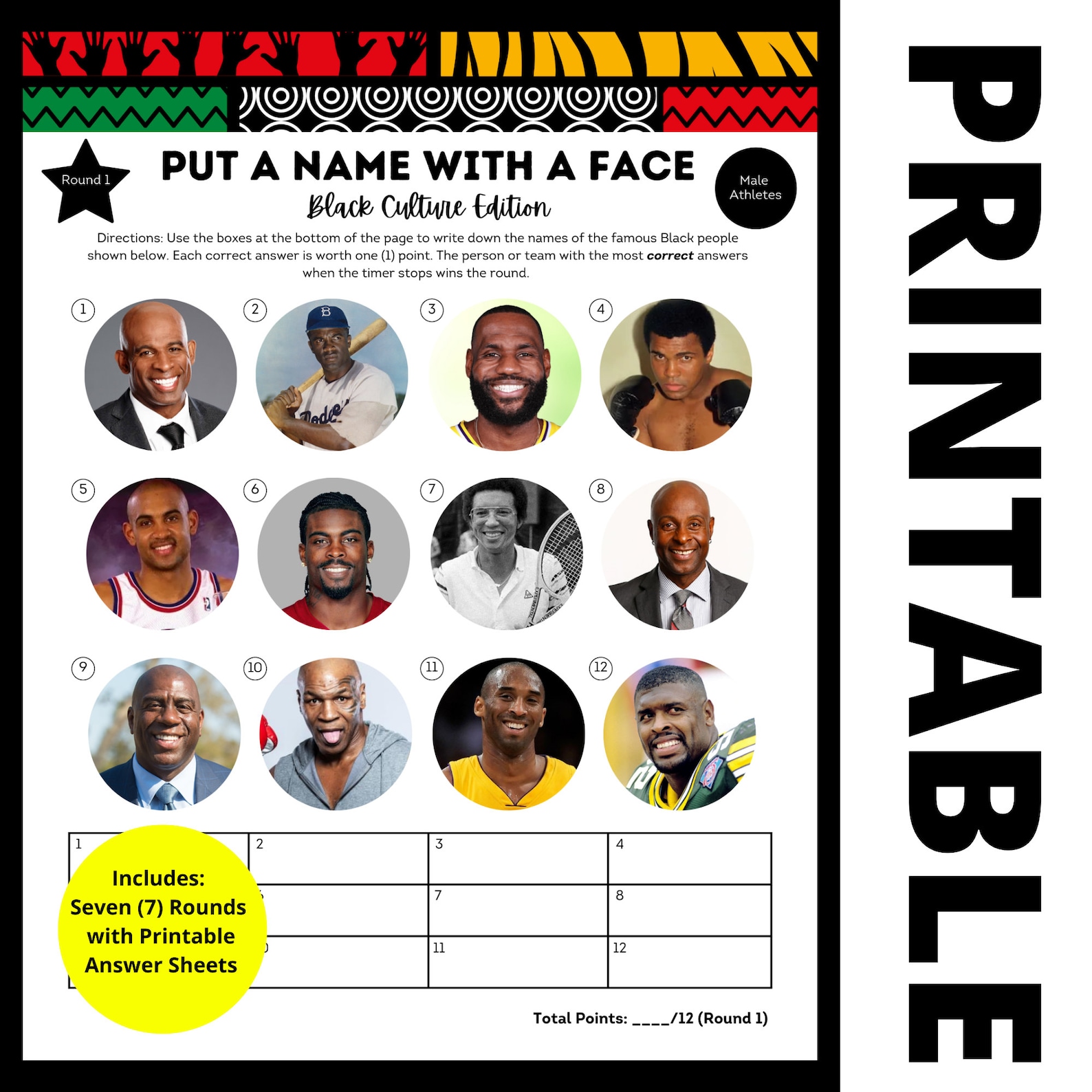 Black Trivia Game Bundle – 90s Rnb Music & Black History Face Game ...