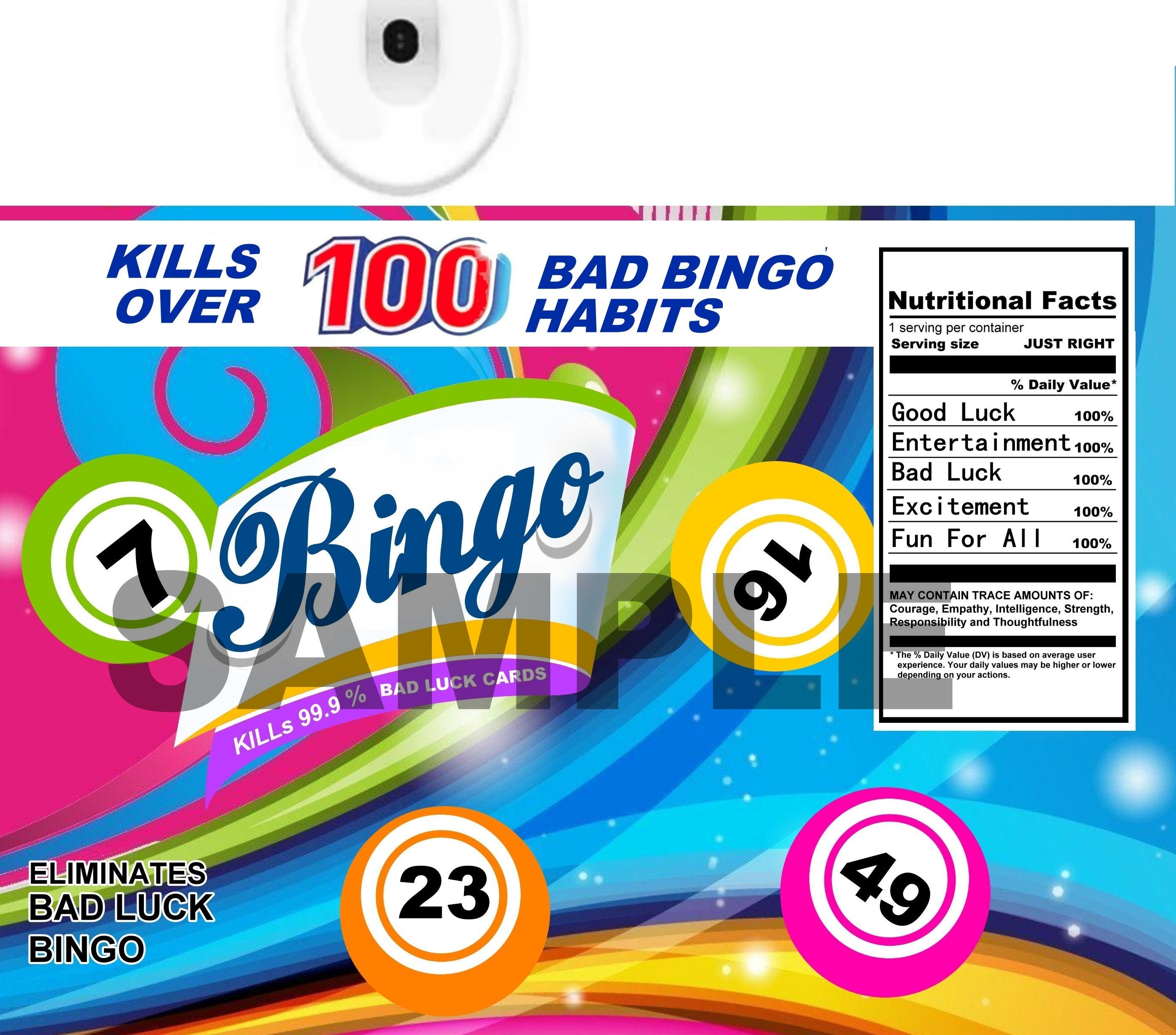 Bingo Tumbler Wrap, 20 Oz. Bingo Sublimation PNG Design, Digital ...