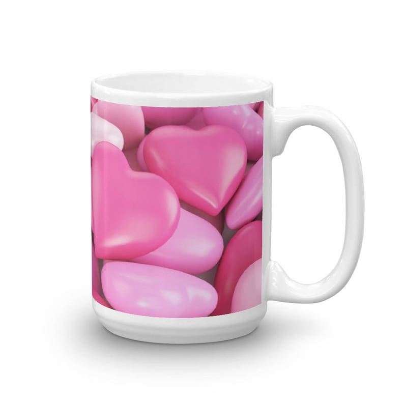 Une tasse de café de coeurs roses Saint Valentin cadeau pour son amour ...