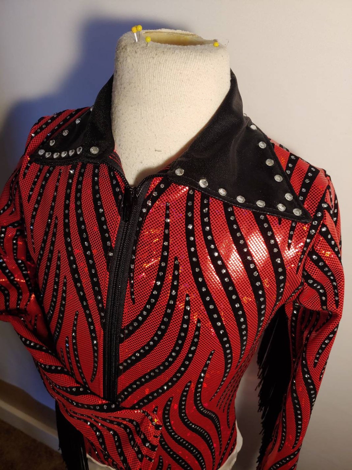 Red Flames With Fringe Rodeo Queen Shirt Available Child - Etsy