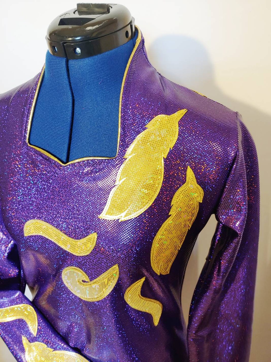 Purple w/ Gold Feathers Arena Rodeo Queen Shirt Sizes | Etsy