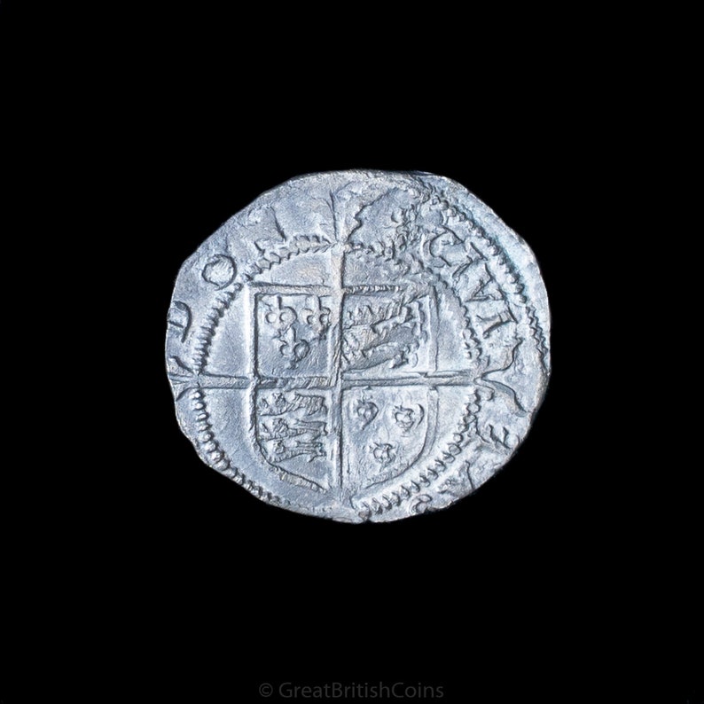 British Coins Tudor Elizabeth I Silver 1560 - 1561 Antique Penny ...