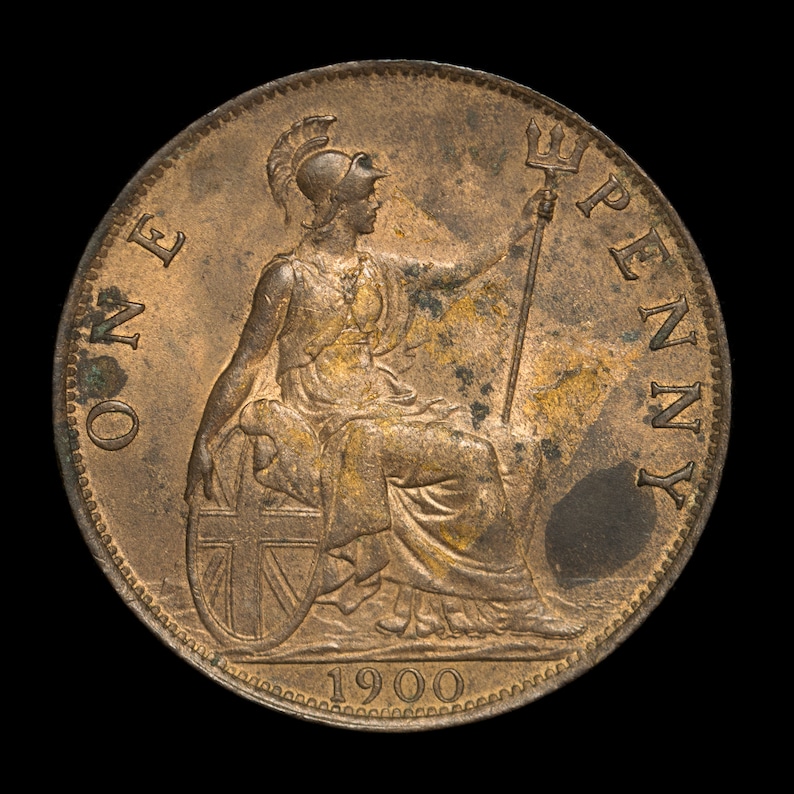 Queen Victoria Large Copper One Penny 1900, Great British Coins ...