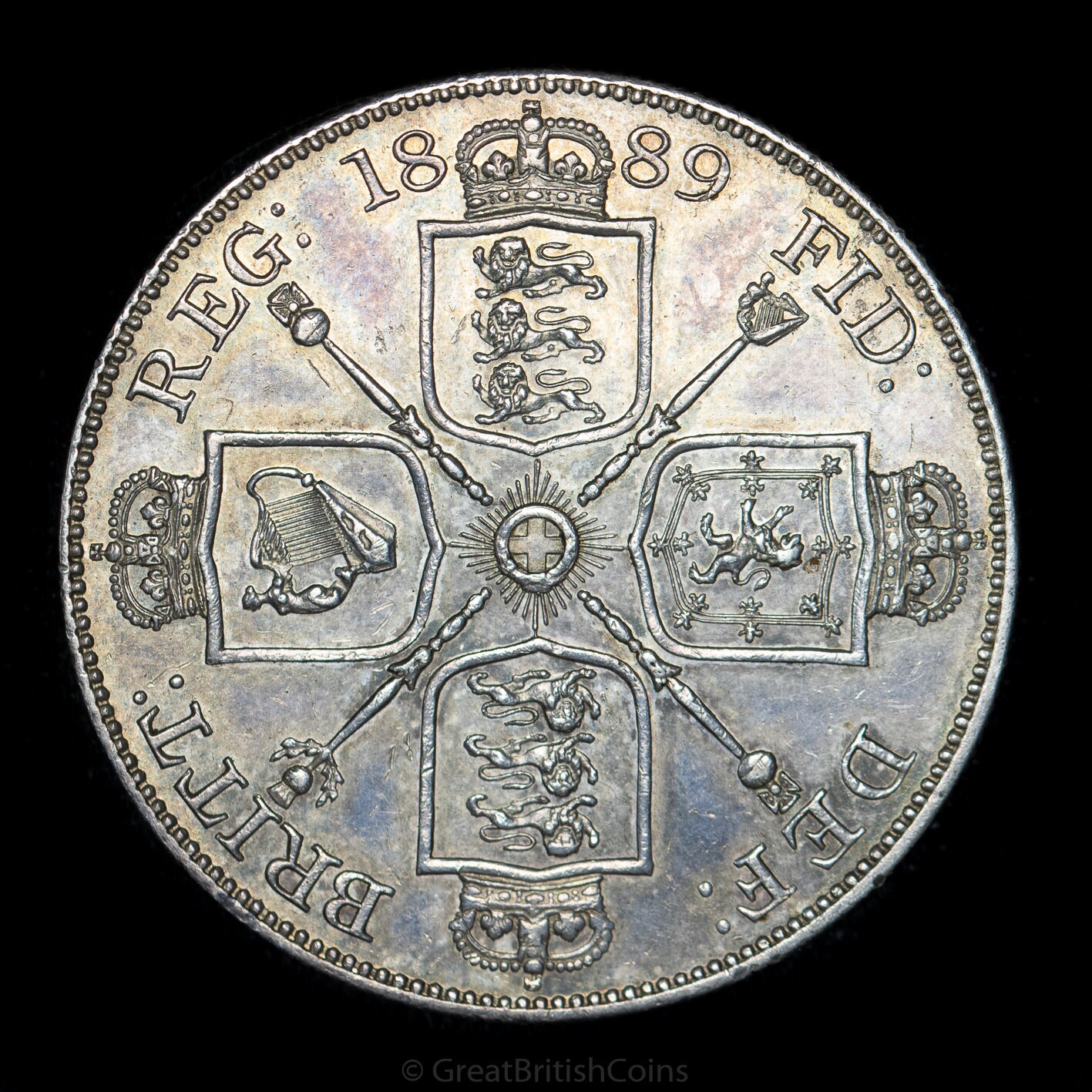 1889 Victoria Silver Double Florin 1889 Great British Coins - Etsy