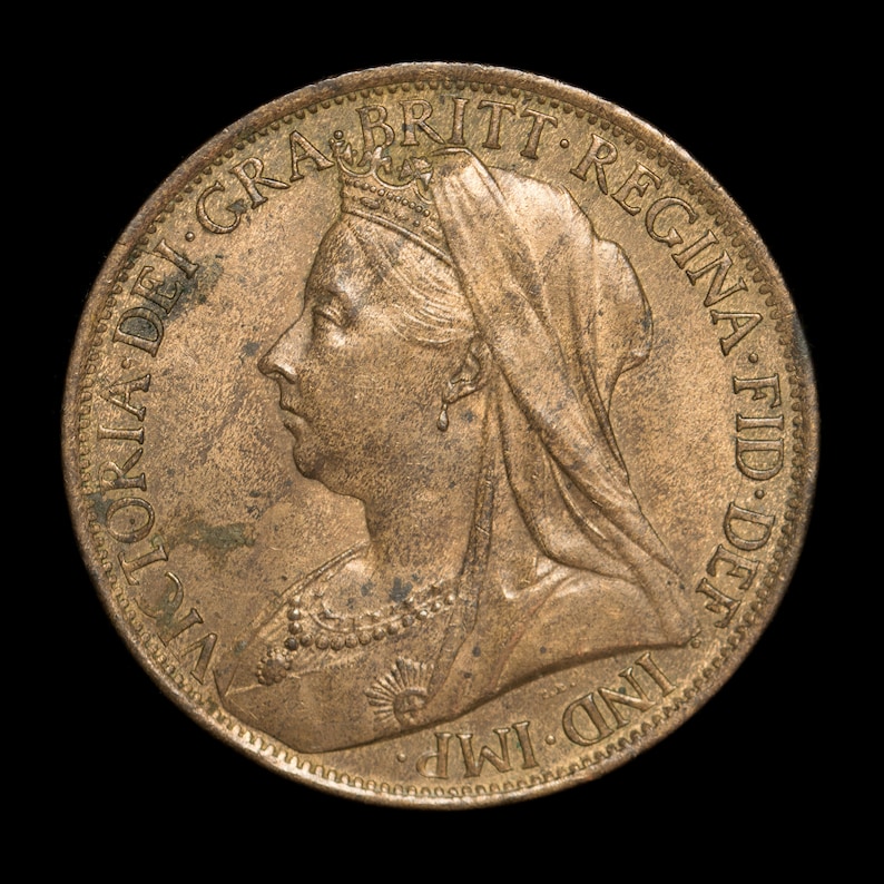 Queen Victoria Large Copper One Penny 1900, Great British Coins ...