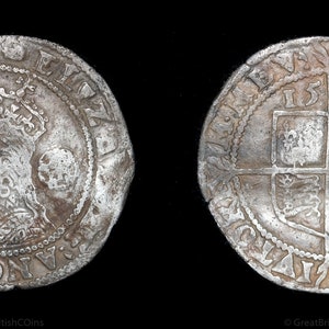 Tudor Coin Elizabeth I Silver 1591 Sixpence British Unique | Etsy