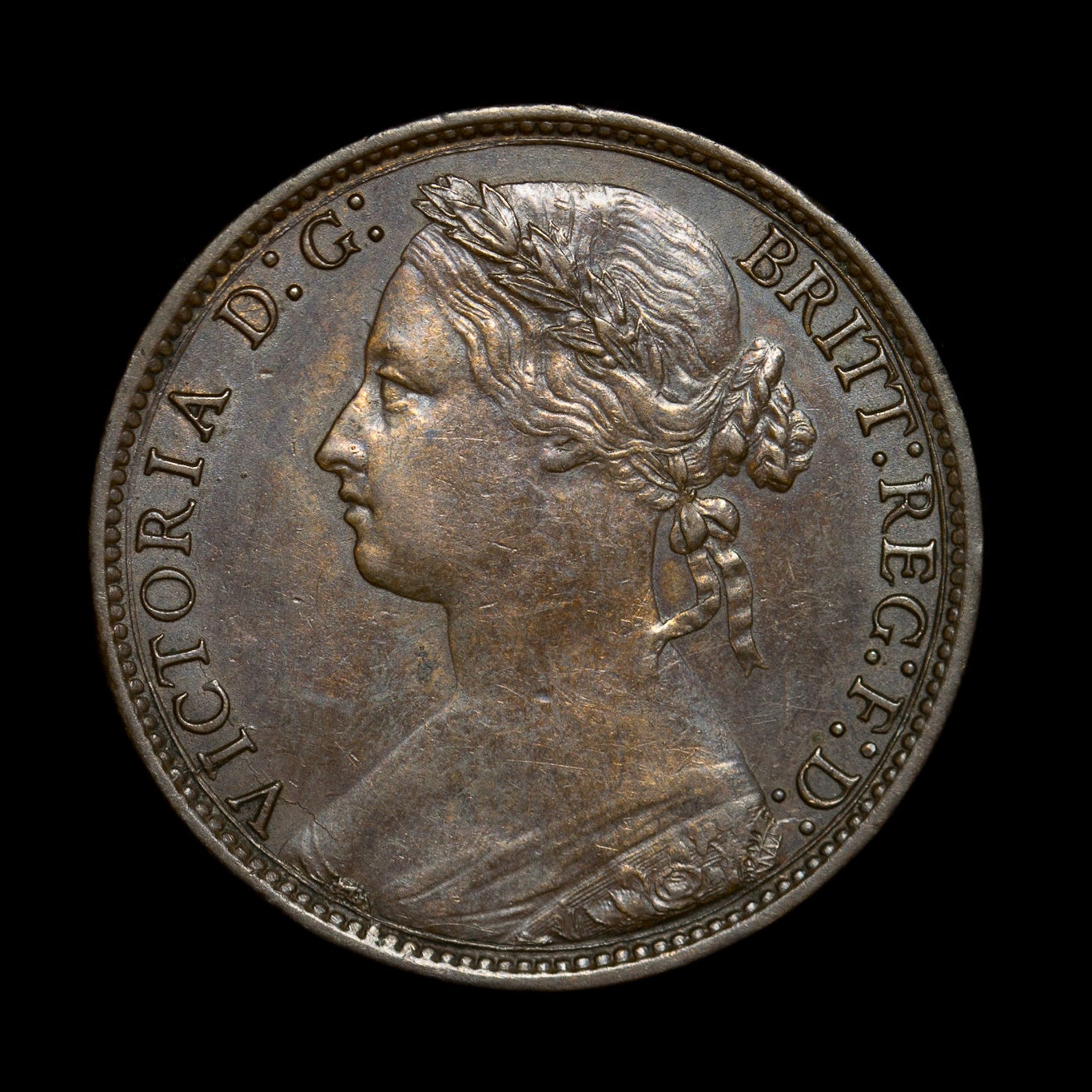 Queen Victoria Large Copper One Penny 1875, Great British Coins ...