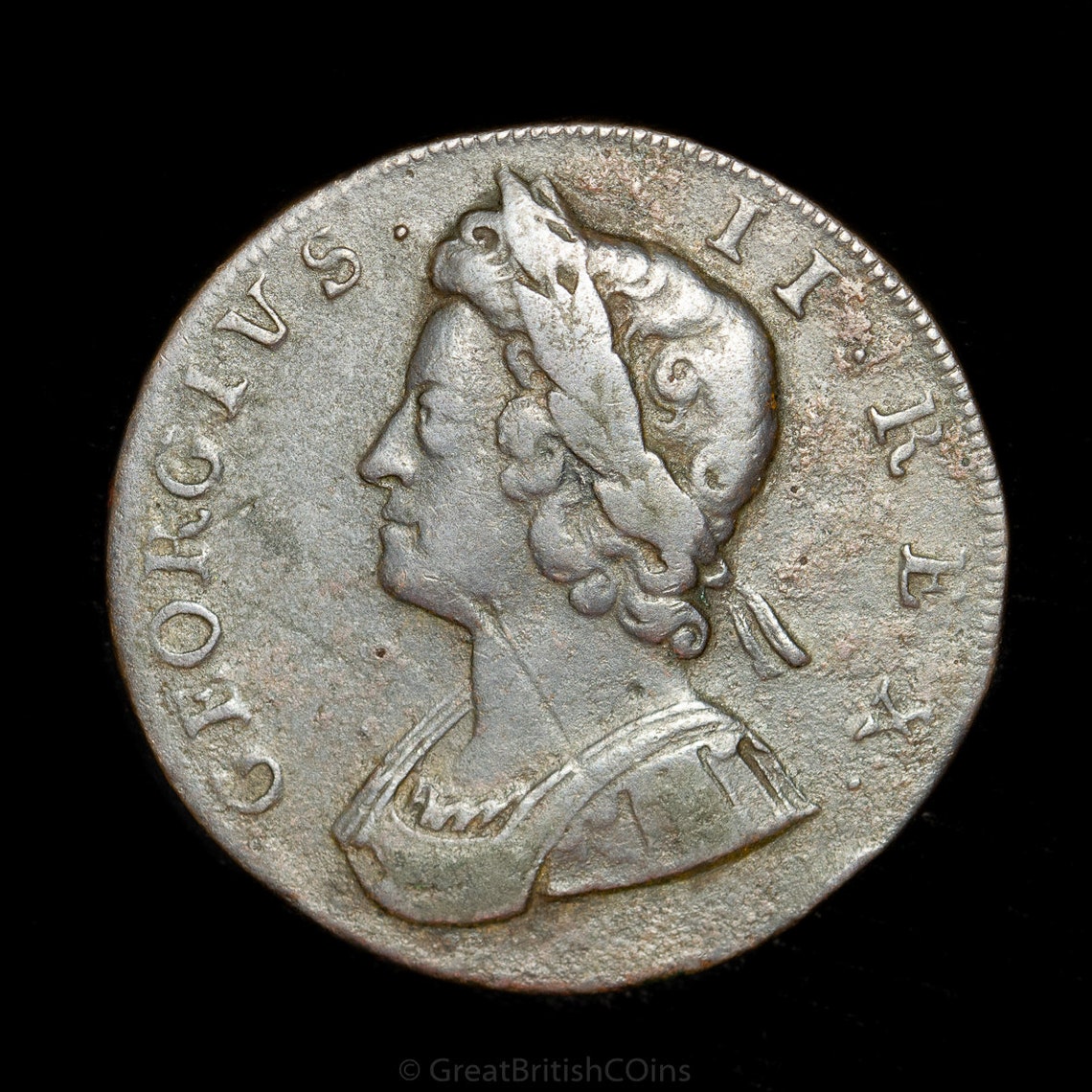 George II Copper Half Penny 1731, English Coins, Great British Coins ...