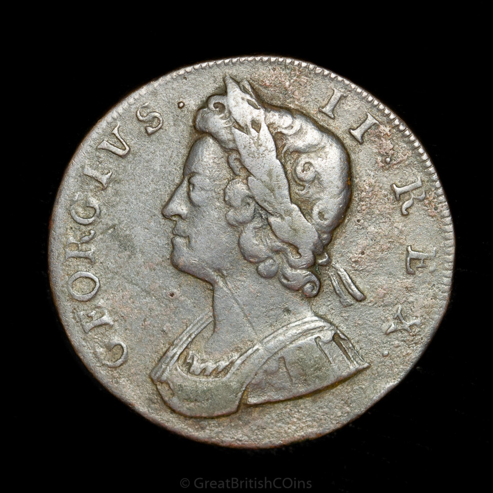 George II Copper Half Penny 1731, English Coins, Great British Coins ...