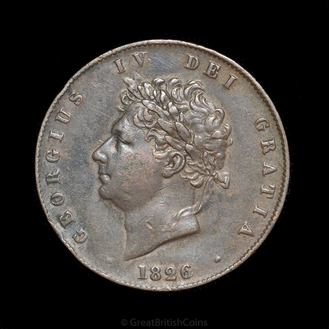 Buy George IV Copper Half Penny, 1826 English Coin Online in India - Etsy