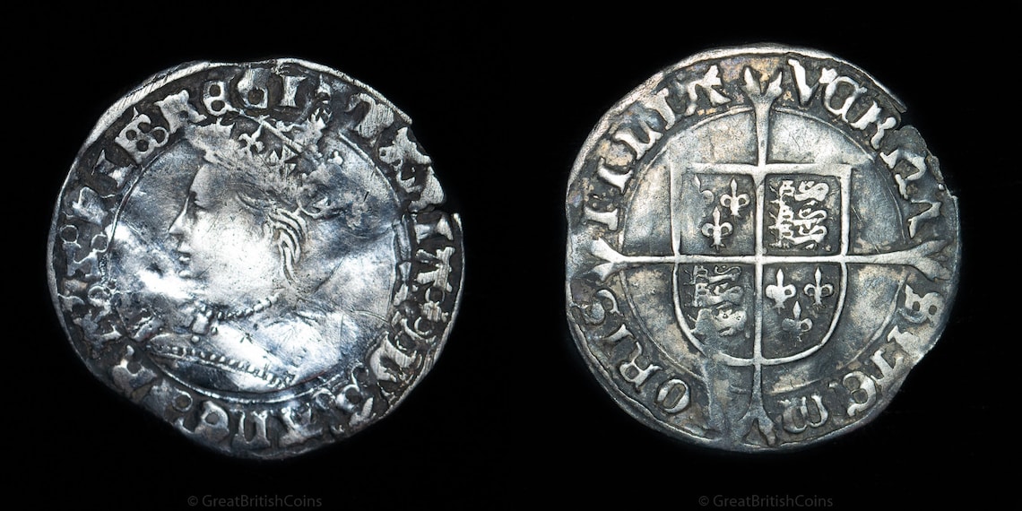 Queen Mary Tudor Hammered Coin Silver Groat 1553 1554 Old | Etsy