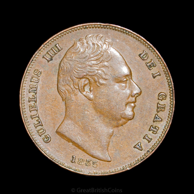British 1835 King William IV Copper Farthing Coin Great - Etsy Australia