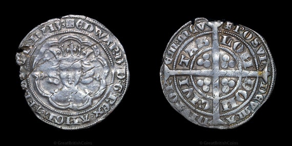 Edward III Medieval English Silver Groat 1351 1352 Great | Etsy