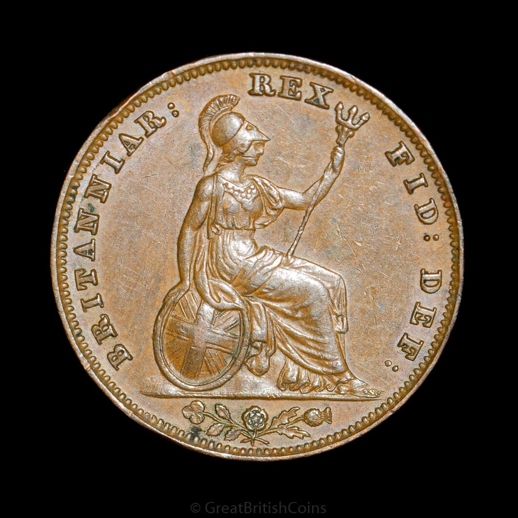 British 1835 King William IV Copper Farthing Coin Great - Etsy Australia