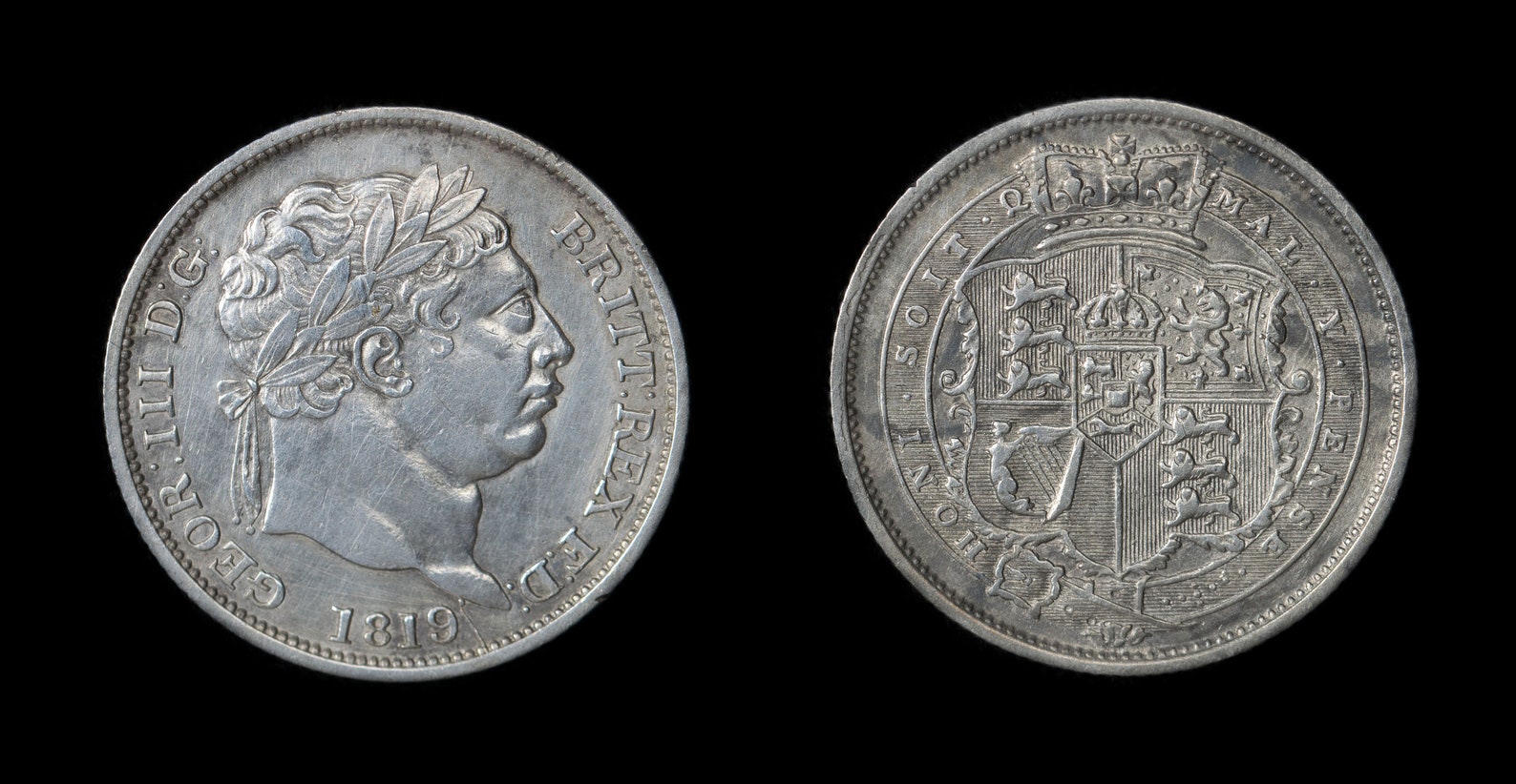 George III Shilling Silver British Coin 1819, Old Coins, Unique Gifts ...