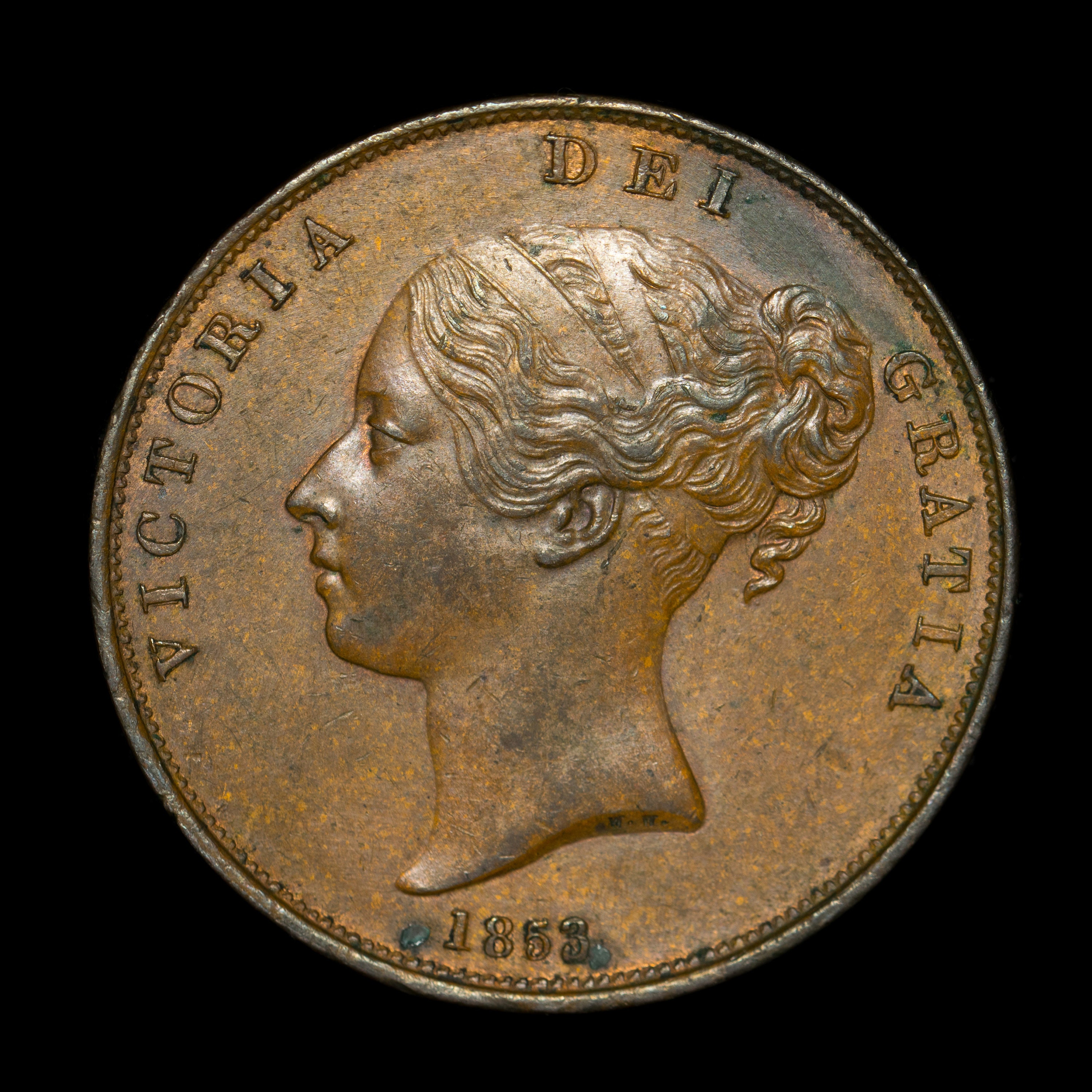 Queen Victoria Large Copper Penny 1853, British Coins, Victorian Coin ...