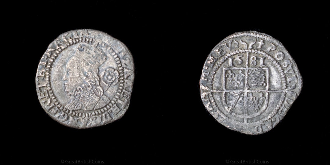 Genuine Tudor Elizabeth I 1581 Silver Threepence, British Coins, Unique ...