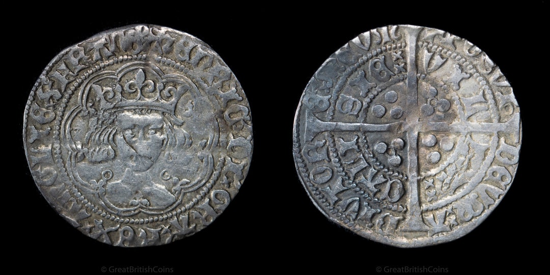 Henry VI 1422 1430 Medieval English Silver Groat, Annulet Type, Reigate ...