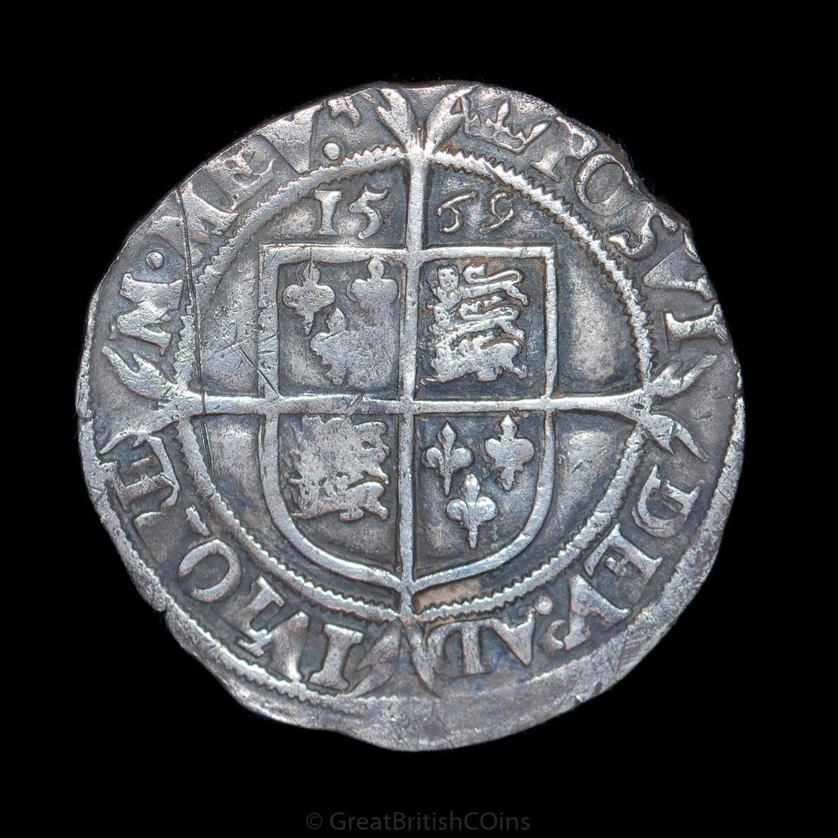Tudor Elizabeth I Silver 1569 Sixpence Coin, Great British Coins ...