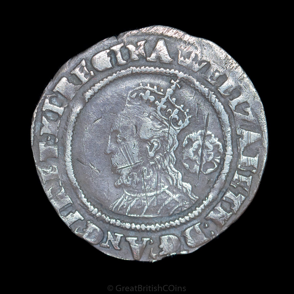 Tudor Elizabeth I Silver 1569 Sixpence Coin, Great British Coins ...