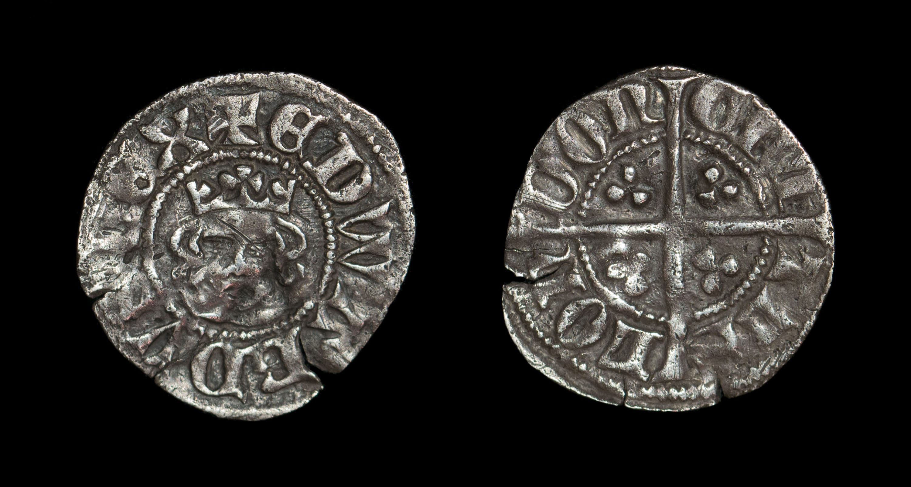 Rare Coins Medieval English Silver Halfpenny of Edward III 1344 1351 ...