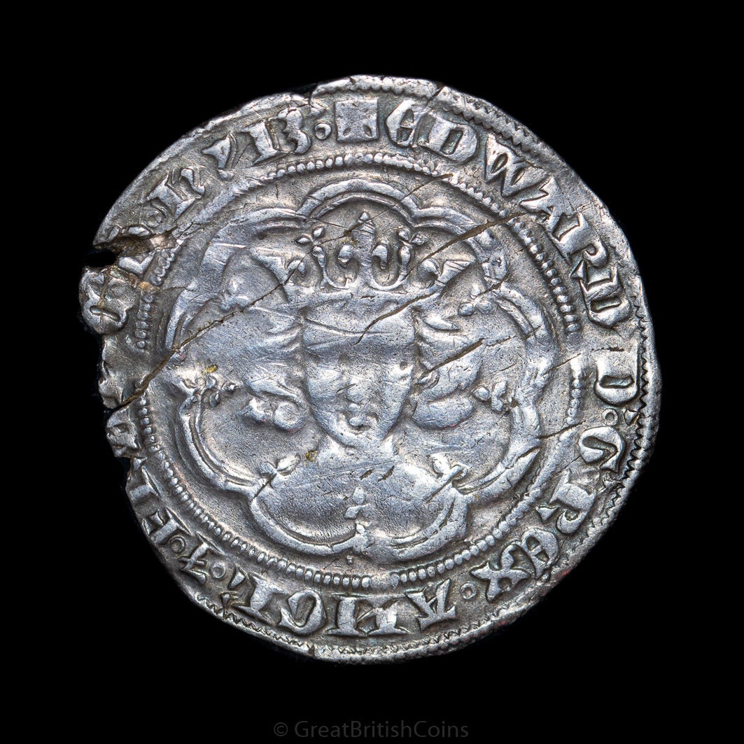Edward III Medieval English Silver Groat 1351 1352, Great British Coins ...