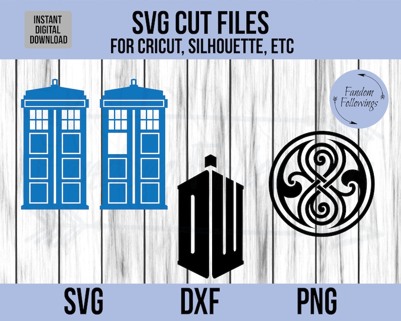 Doctor Who SVG Tardis Svg Seal of Rassilon SVG Cut File - Etsy