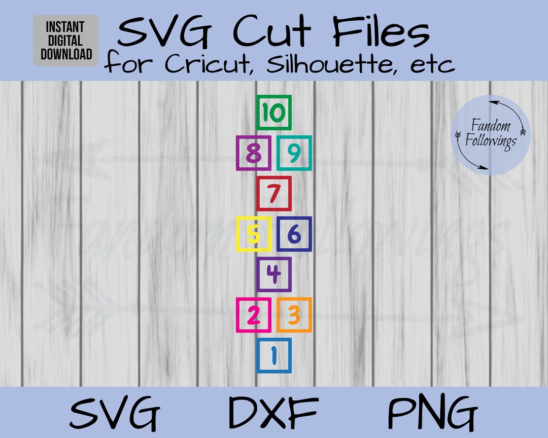 Hopscotch SVG, Sensory Path Svg, Hopscotch Cut File, Cricut File ...