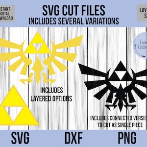 Loz SVG, Legend of Zelda Svg, Royal Crest Svg, Triforce Svg, Hyrule Svg ...