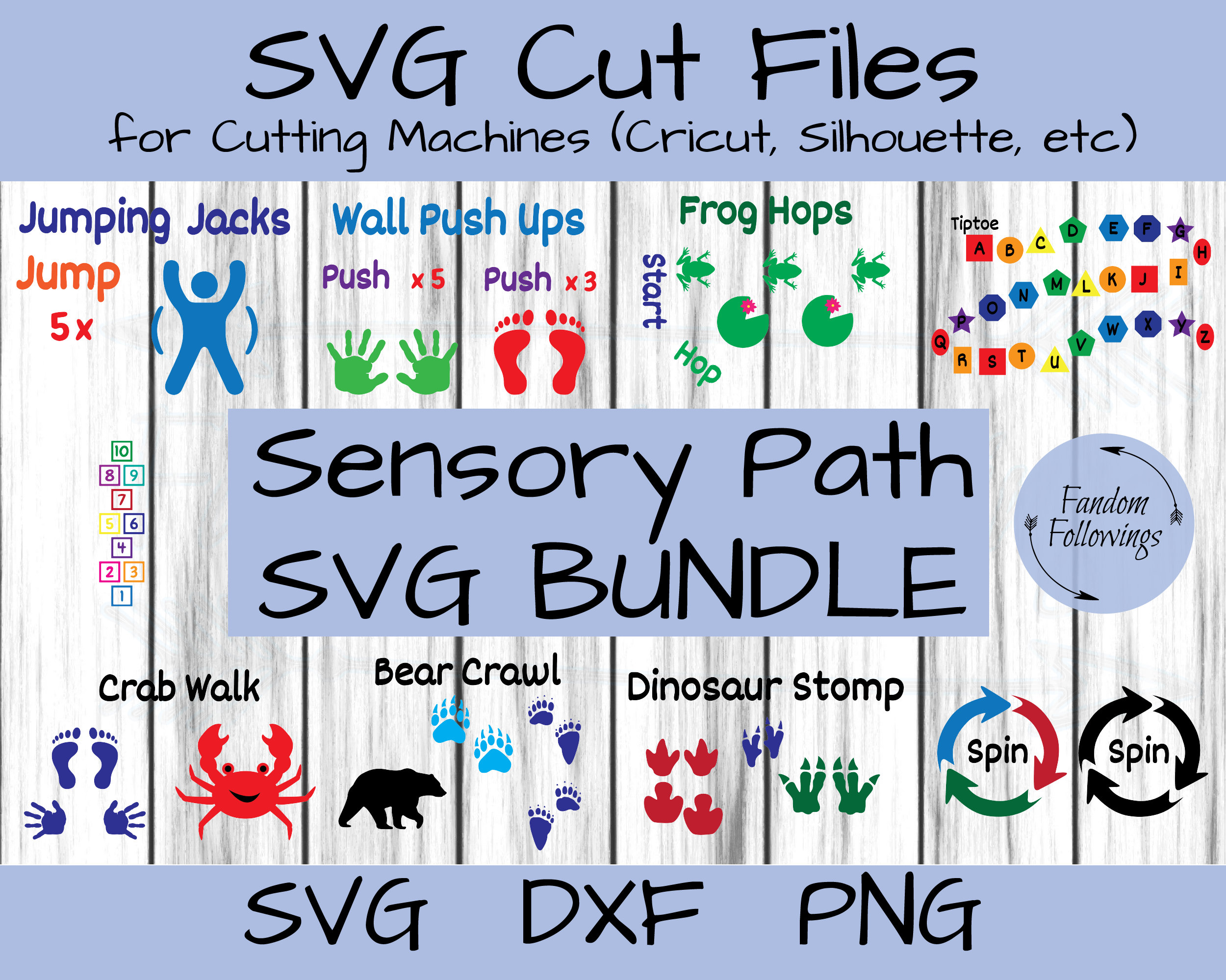 Sensory Path SVG BUNDLE Sensory Pathway Sensory Walk Svg - Etsy Canada