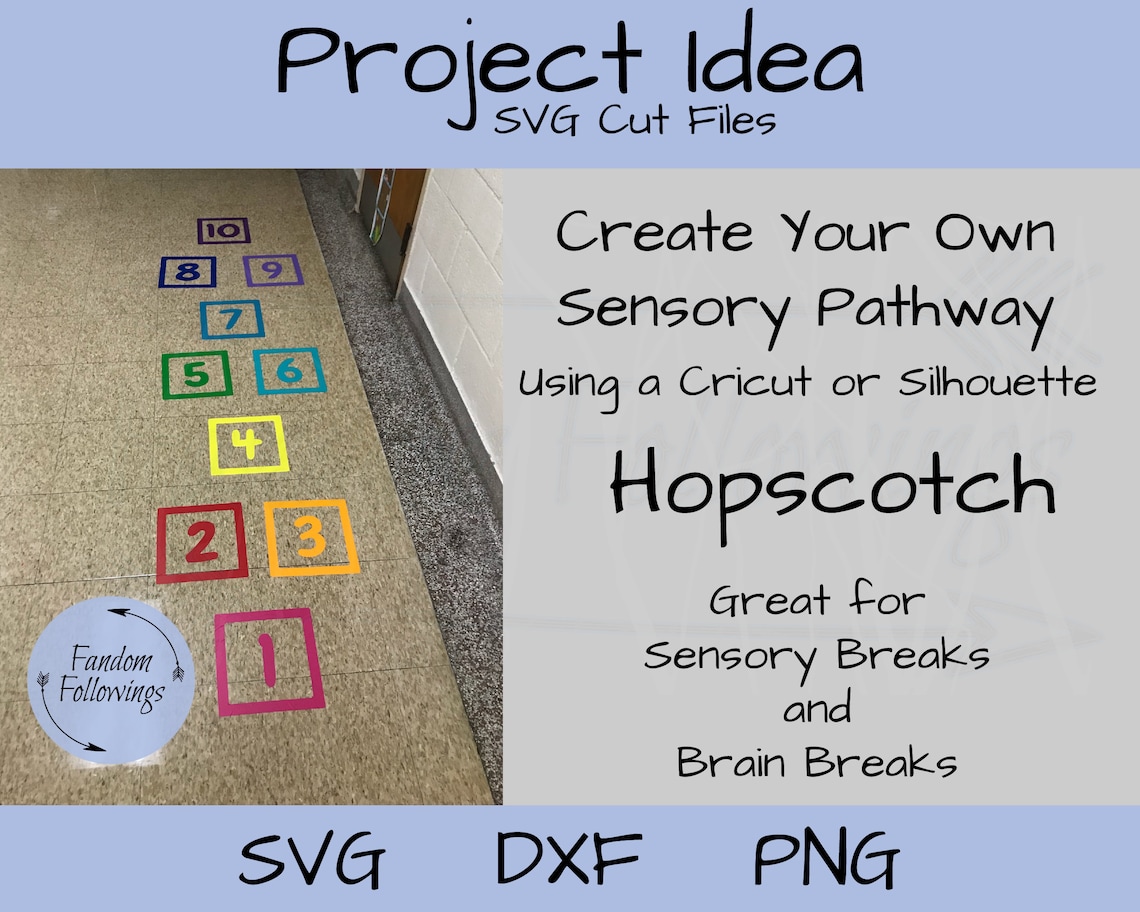 Hopscotch SVG Sensory Path Svg Hopscotch Cut File Cricut - Etsy