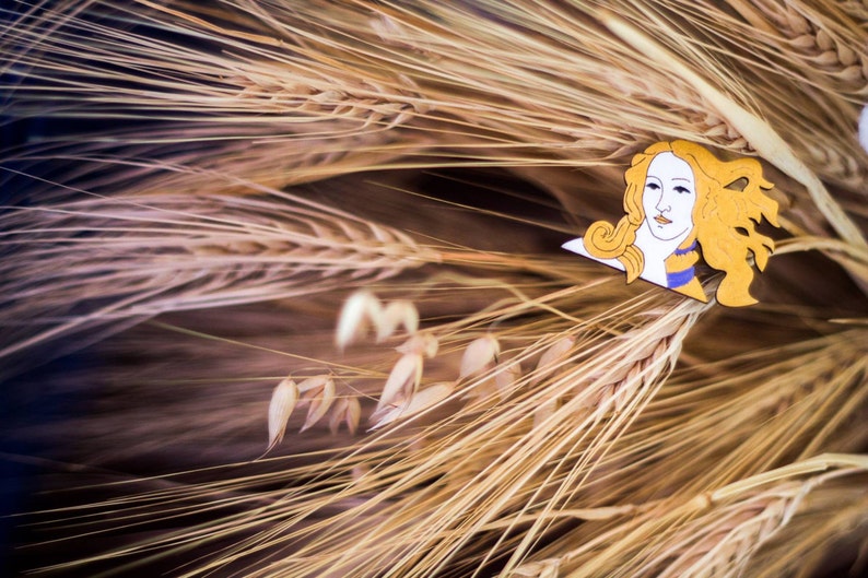 Venus Pin Wooden Brooch Andy Warhol Pin Art Brooch - Etsy