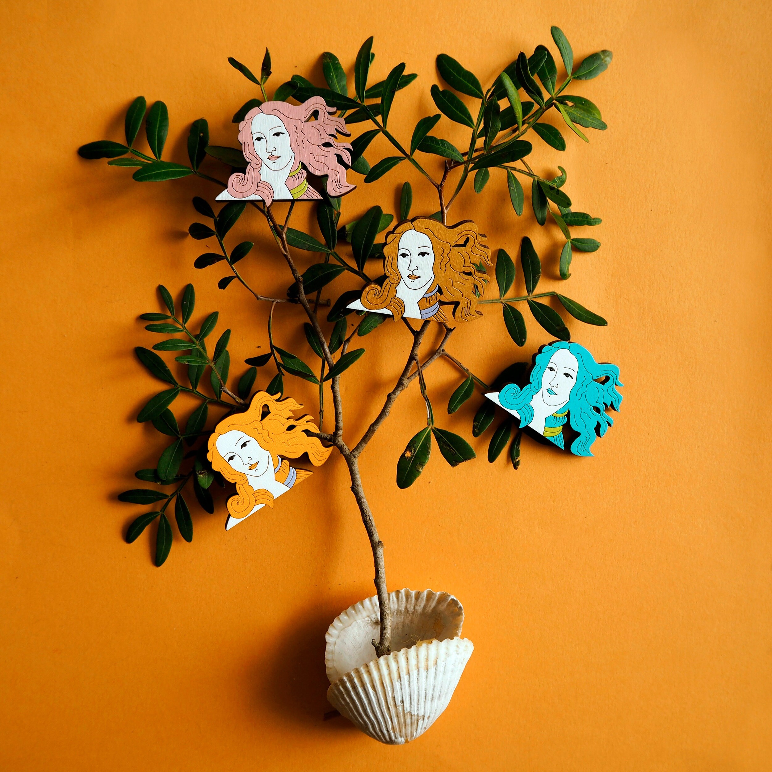 Venus Pin Wooden Brooch Andy Warhol Pin Art Brooch - Etsy