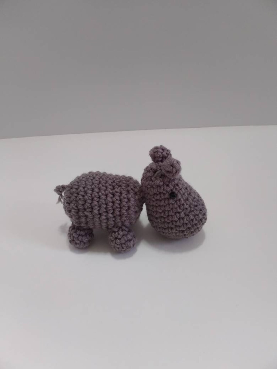 Tiny Hippo Mini Animals Stuffed Animal Jungle Animal Hand - Etsy