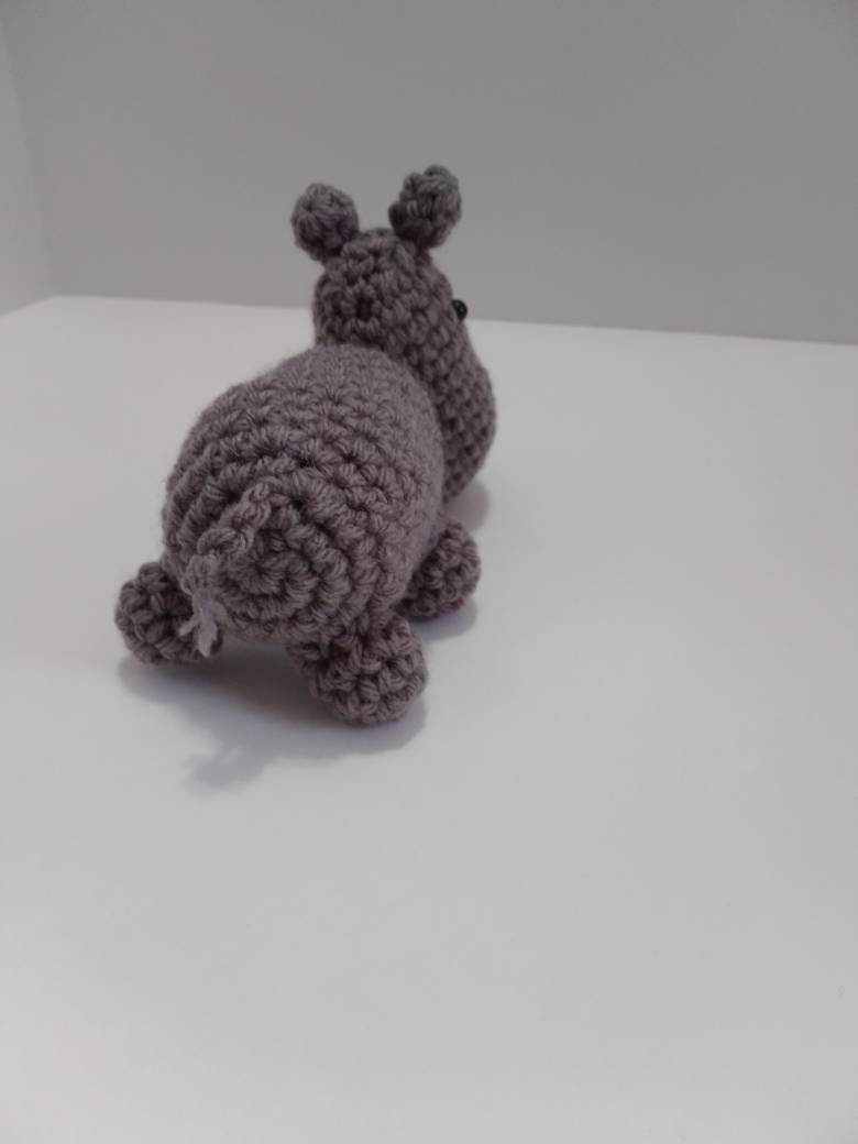 Tiny Hippo Mini Animals Stuffed Animal Jungle Animal Hand - Etsy