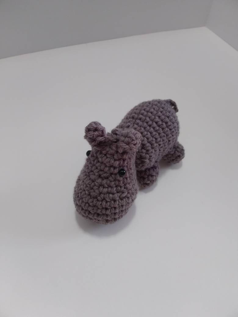 Tiny Hippo Mini Animals Stuffed Animal Jungle Animal Hand - Etsy