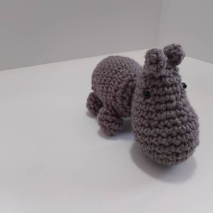 Tiny Hippo, Mini Animals, Stuffed Animal, Jungle Animal, Hand Made - Etsy
